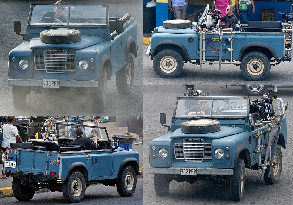 James Bond roule en Land Rover Serie III pour le 25e opus.
